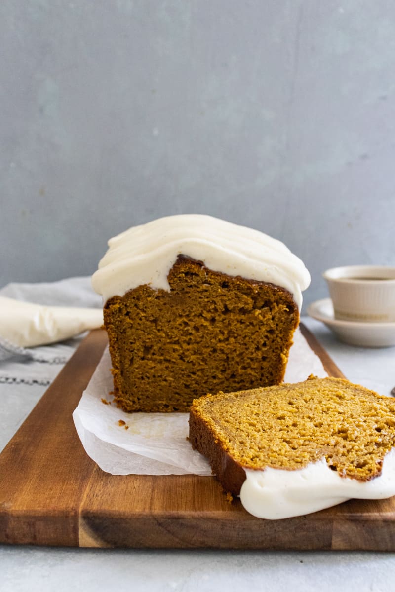 Pumpkin Bread With Icing