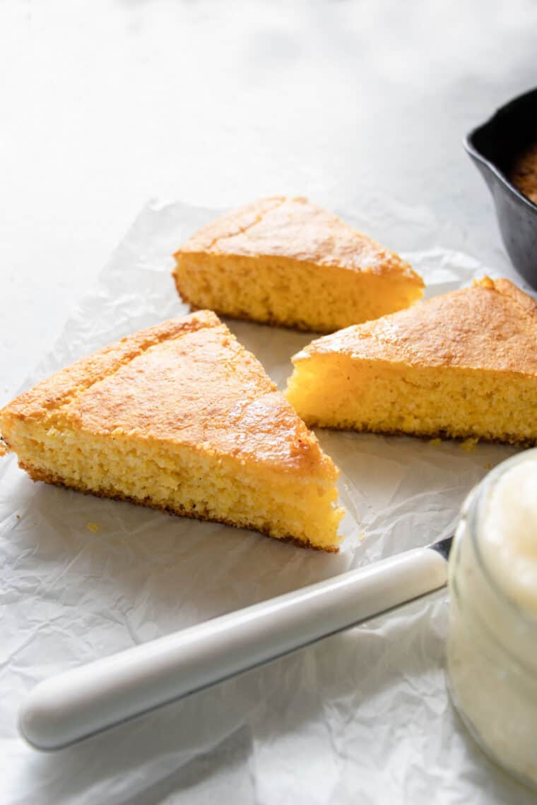 Cast Iron Skillet Cornbread - Fueling a Southern Soul