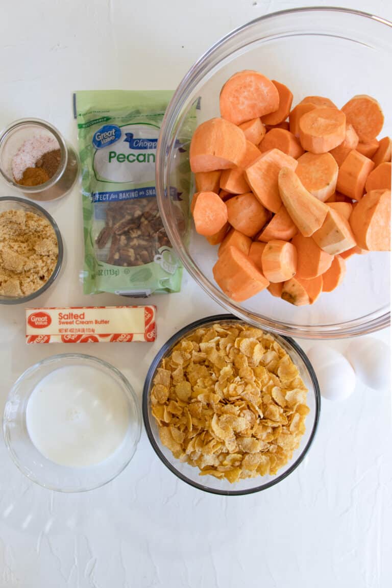 Sweet Potato Casserole with Crunchy Cornflake Topping - Fueling a ...