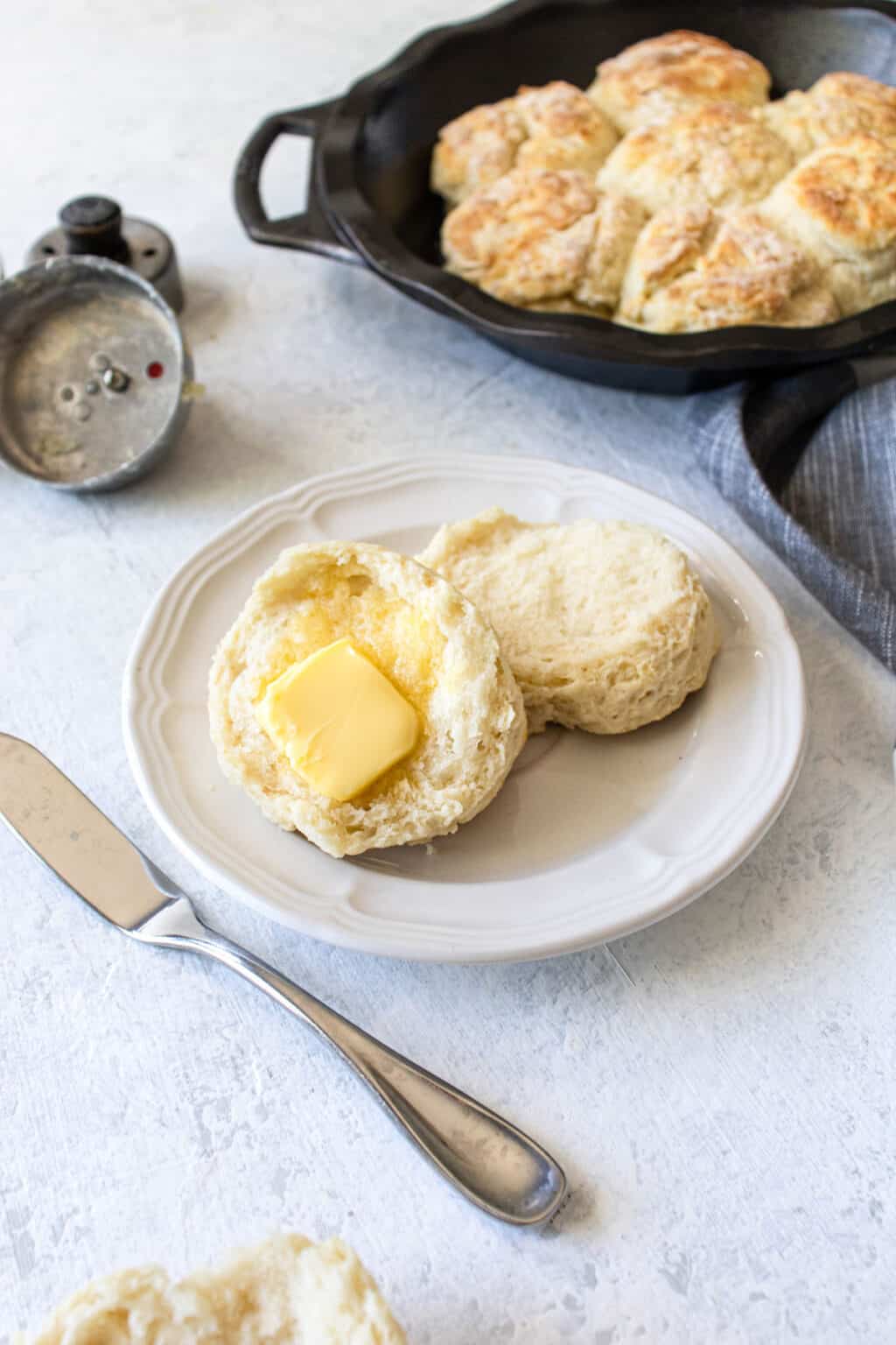 Oven-Baked Cast Iron Skillet Buttermilk Biscuits - Fueling a Southern Soul