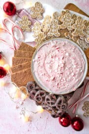 10 Minute Peppermint Candy Cane Dip - Fueling a Southern Soul