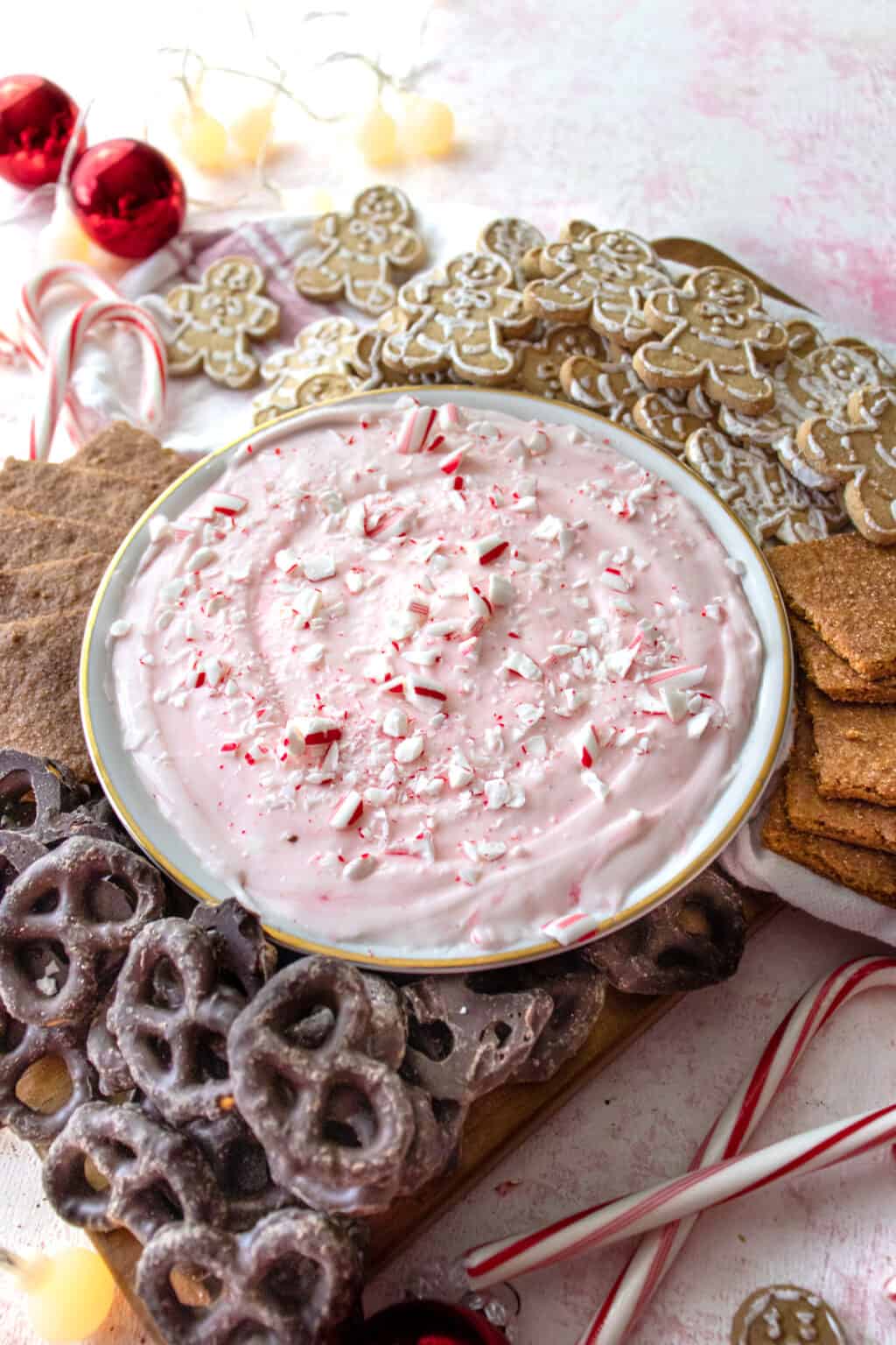 10 Minute Peppermint Candy Cane Dip - Fueling a Southern Soul