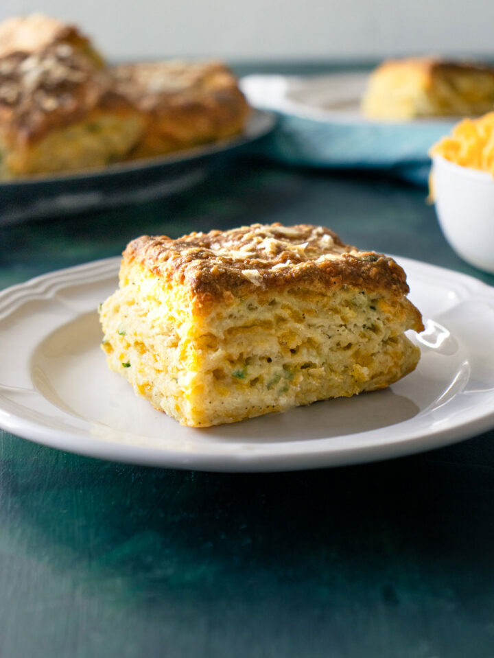 Flaky and Tender Cheddar Chive Biscuits - Fueling a Southern Soul