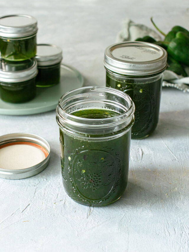 Canned Sweet and Spicy Green Pepper Jelly - Fueling a Southern Soul