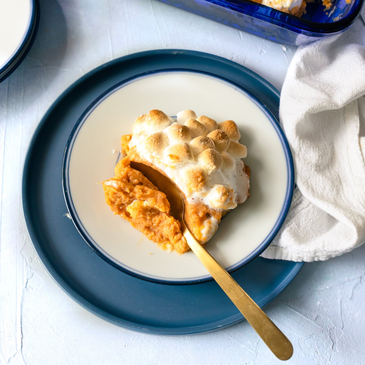 Old Fashioned Baked Sweet Potato Casserole with Marshmallows - Fueling ...