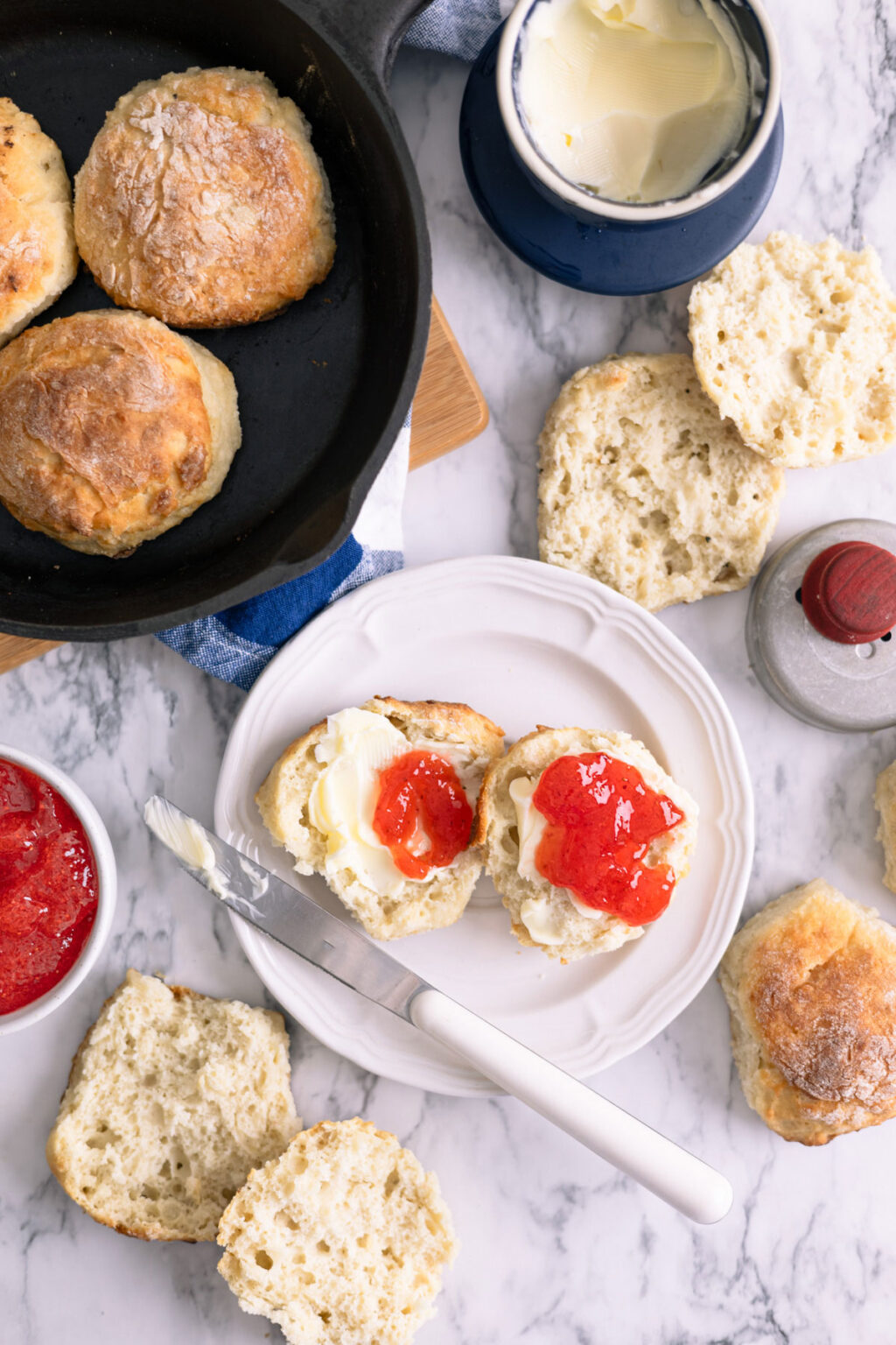 Leftover Mashed Potato Buttermilk Biscuits (Tender!) - Fueling a ...