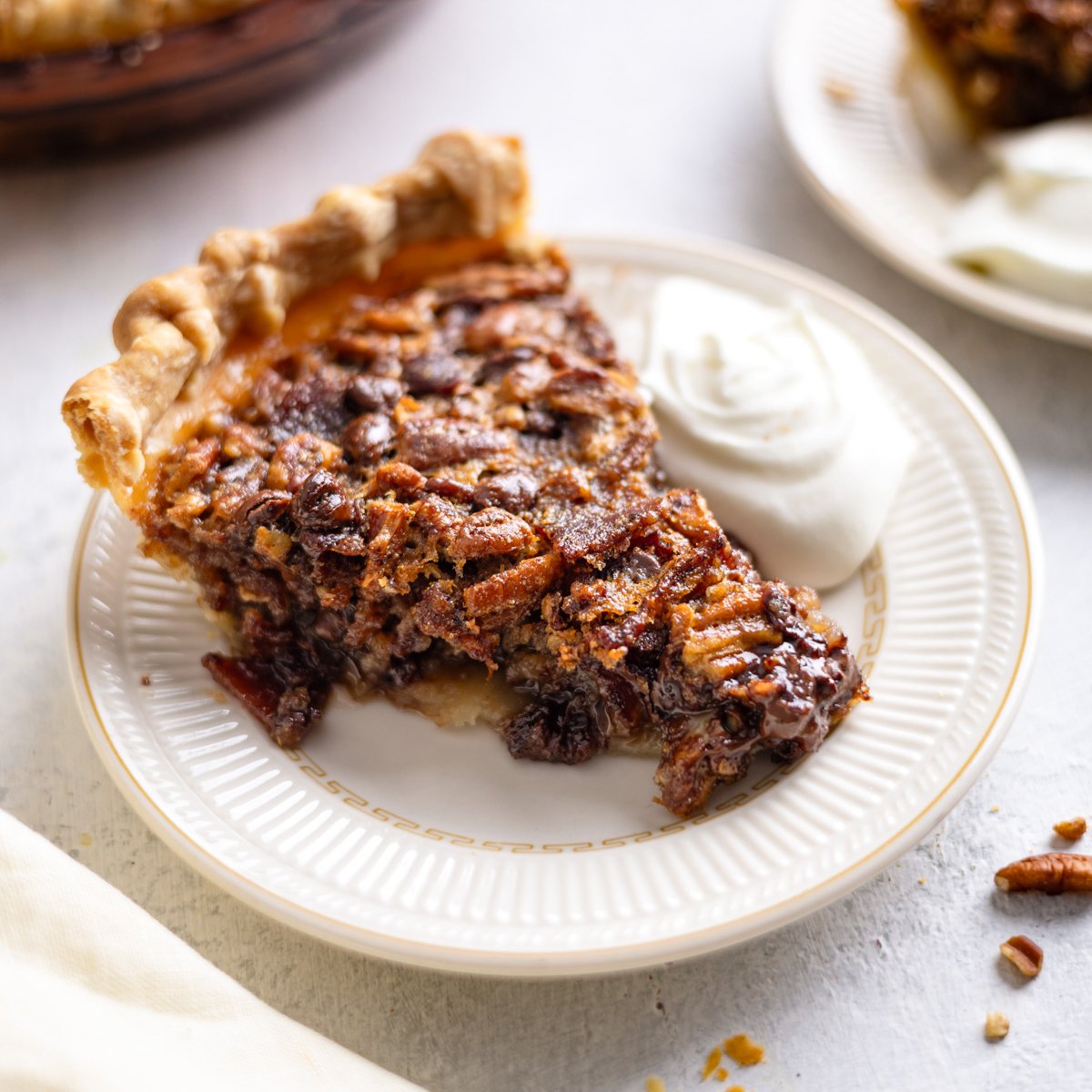 Boozy Bourbon Bacon Pecan Pie - Fueling a Southern Soul