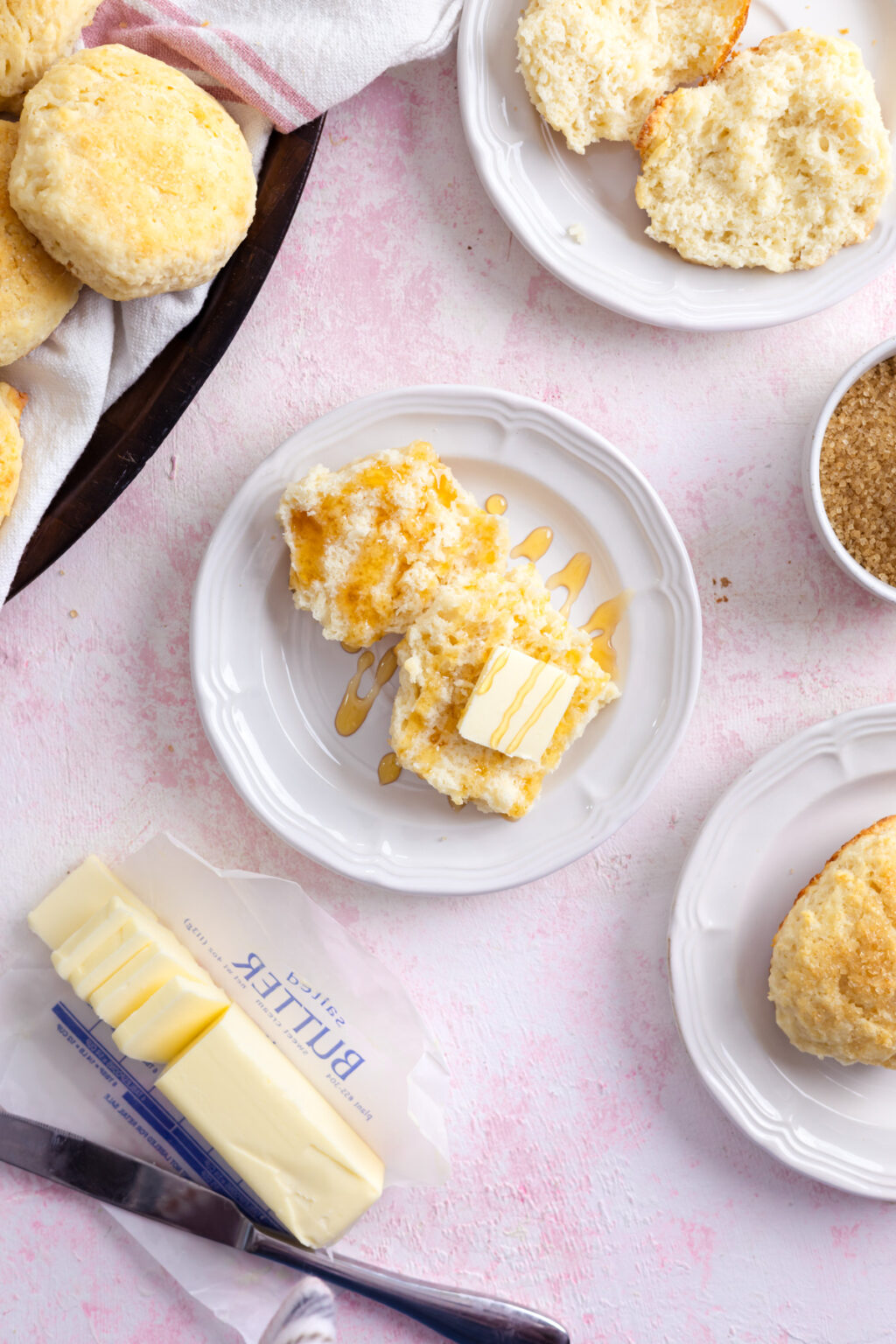 Cast Iron Skillet Sweet Buttermilk Biscuits (tender!) - Fueling a ...