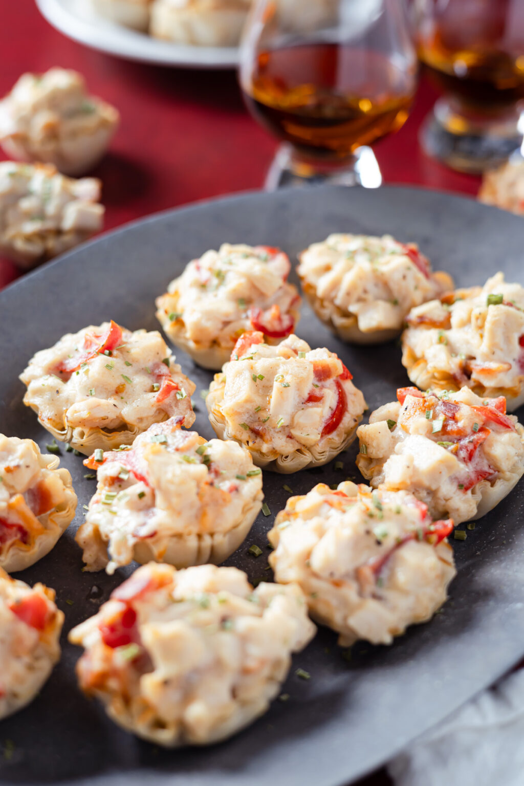 Mini Kentucky Hot Brown Bites in Crispy Phyllo Shells - Fueling a ...